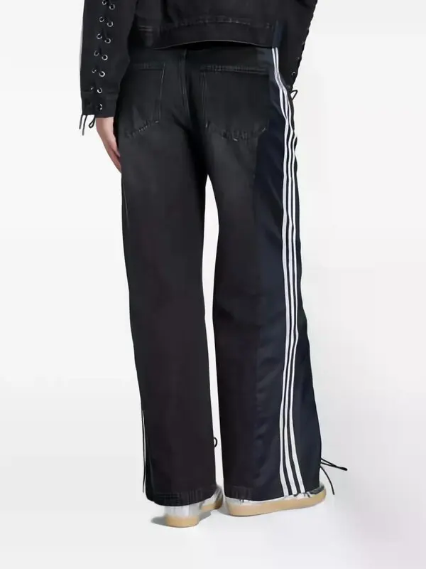 Adidas Lace-up Trousers With Striped Detail