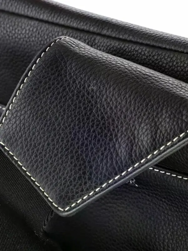 Dior Kaws Saddle Leather Applique Crossbody Bag - Black