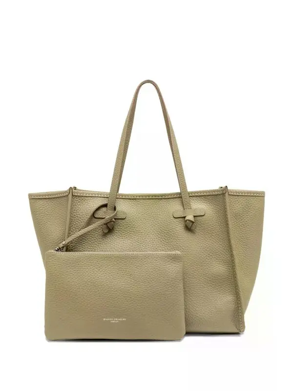 GIANNI CHIARINI Marcella Knot-detail Tote Bag - Green