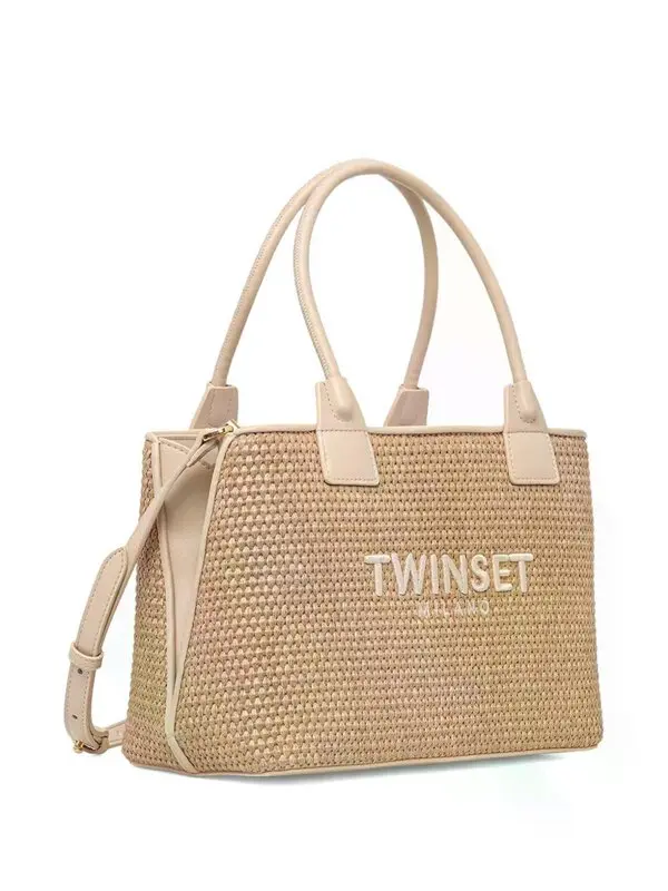 TWINSET Raffia Tote Bag