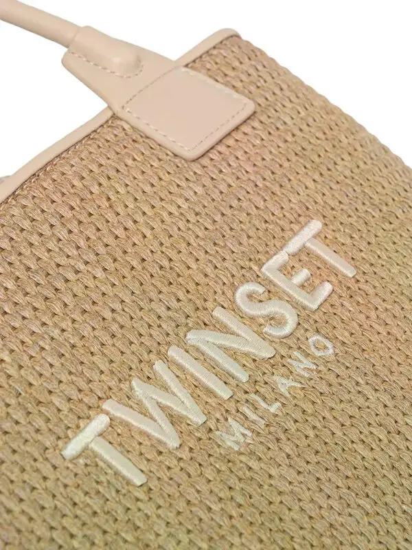 TWINSET Raffia Tote Bag