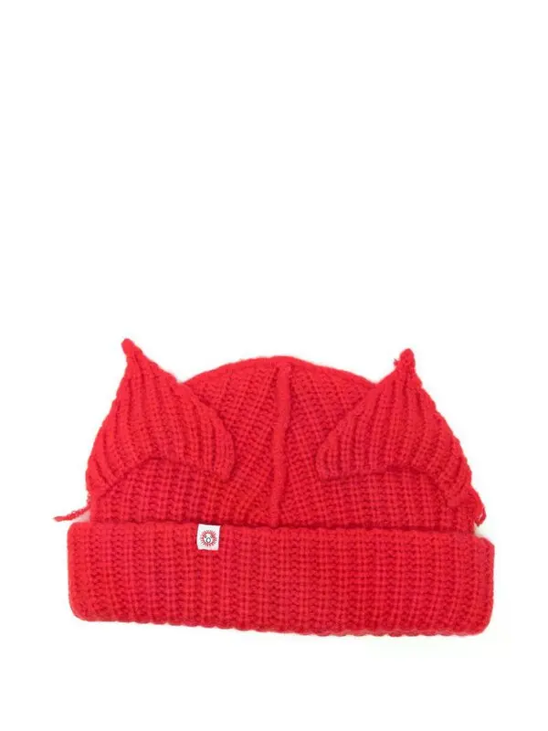 CHARLES JEFFREY Chunky-ears Beanie Hat - Red