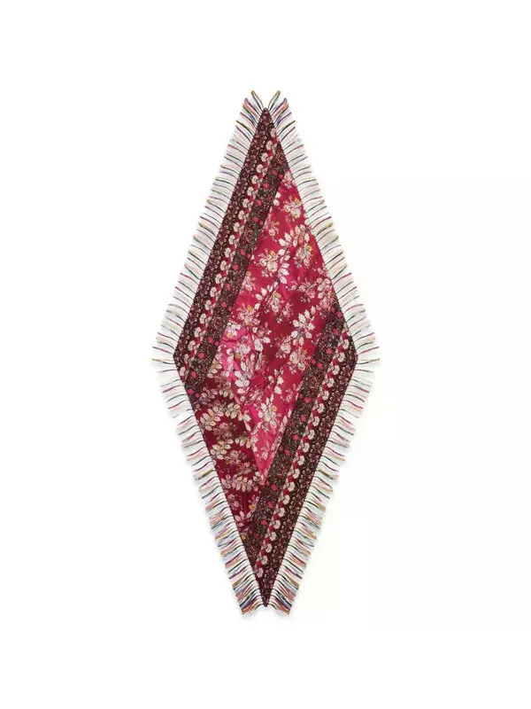 PIERRE-LOUIS MASCIA Floral Print Fringed Scarf