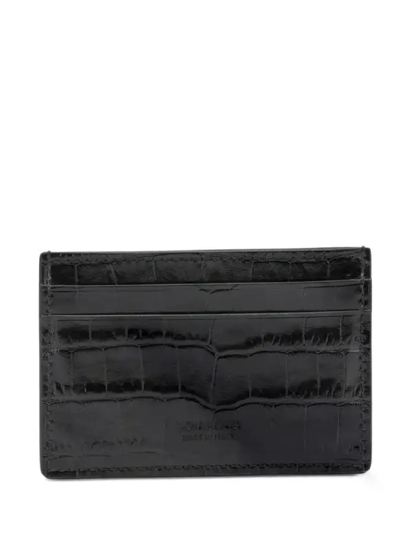 TOM FORD Crocodile-effect Wallet - Black
