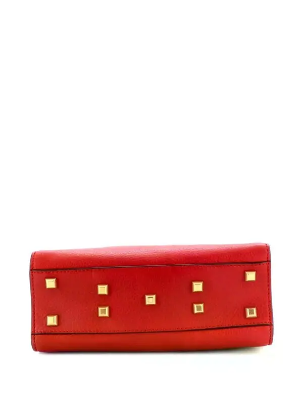Valentino Garavani My Rockstud Beaded Satchel - Red