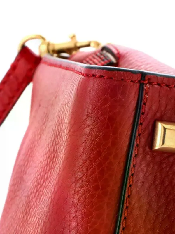 Valentino Garavani My Rockstud Beaded Satchel - Red