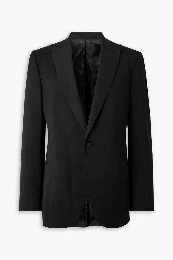 Mr P. Wool Tuxedo Jacket - Black