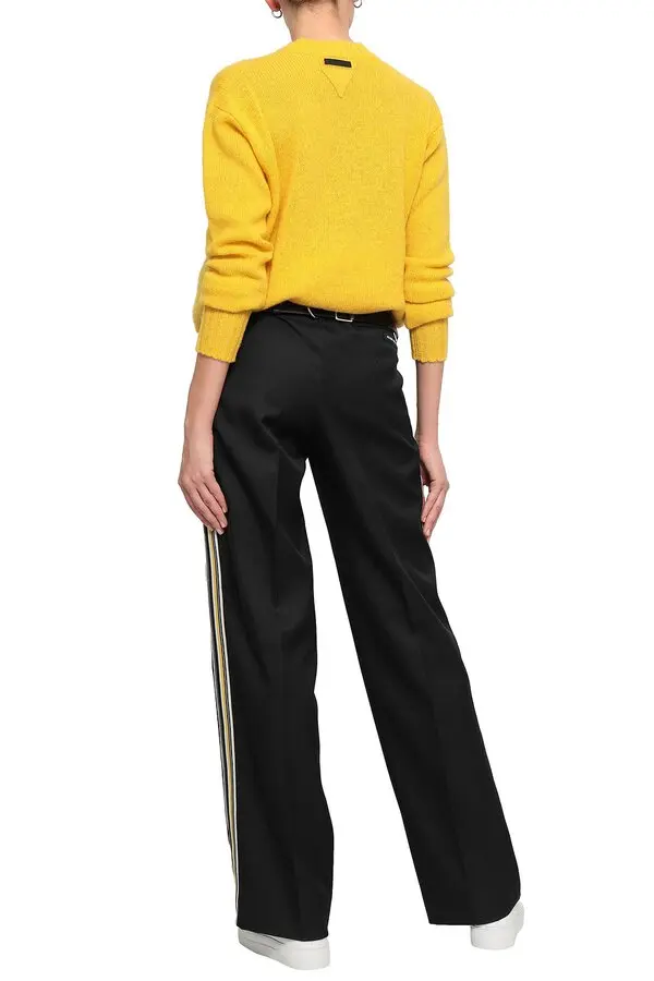 Prada Striped Tech-jersey Track Pants