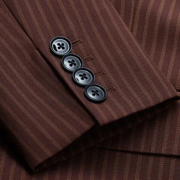 ME+EM Sharp Shoulder Blazer - Cinnamon Brown