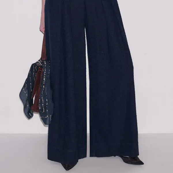 ME+EM Wide-leg Jumpsuit With Belt - Navy