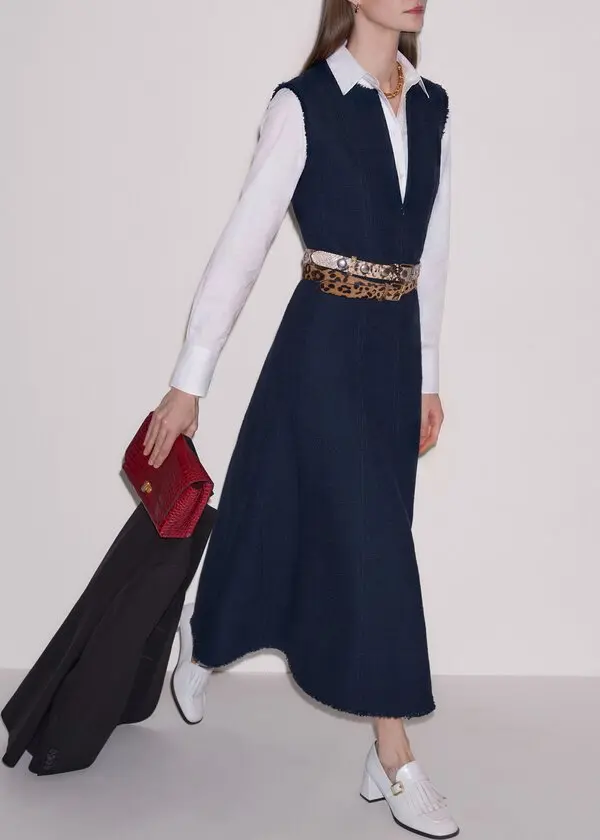 ME+EM Desk-to-dinner Fit + Flare Maxi Dress