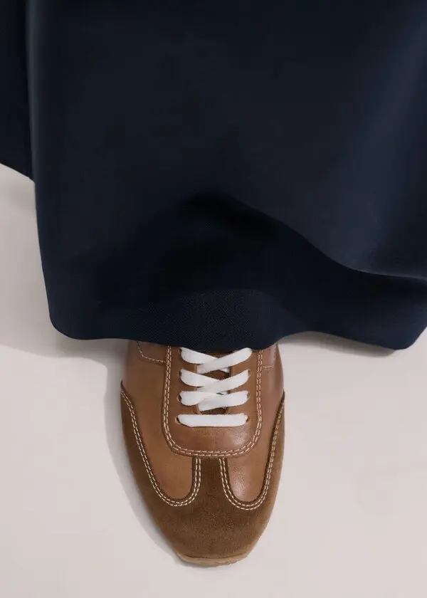 ME+EM Retro Runner Sneakers - Tan