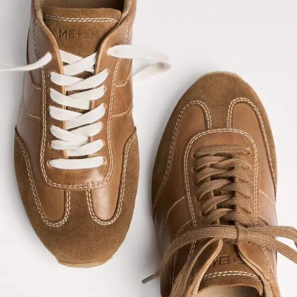 ME+EM Retro Runner Sneakers - Tan