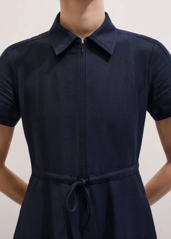 ME+EM Fit + Flare Shirt Midi Dress