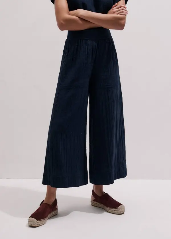 ME+EM Wide-leg Cropped Trouser