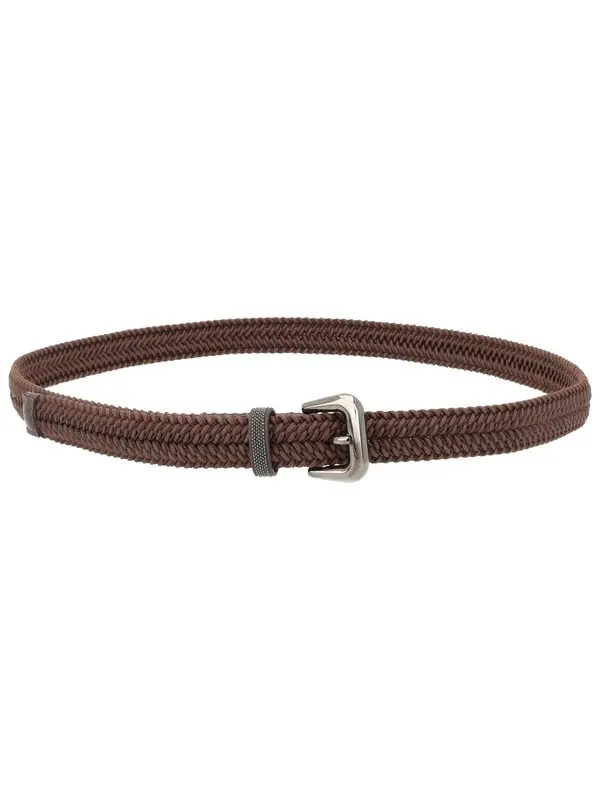 Brunello Cucinelli Braided Belt - Brown