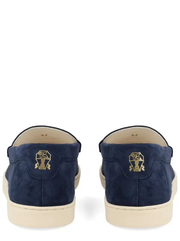 Brunello Cucinelli Suede Loafer - Blue