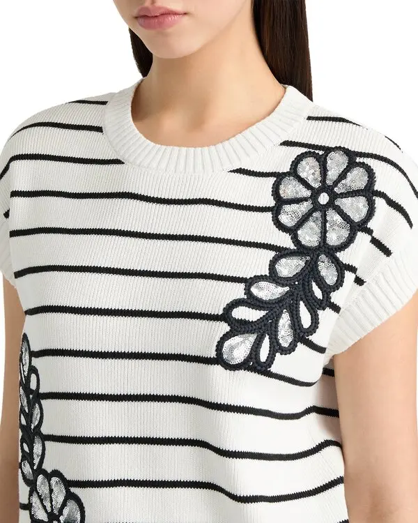 NVLT Sleeveless Sequin Detail Sweater