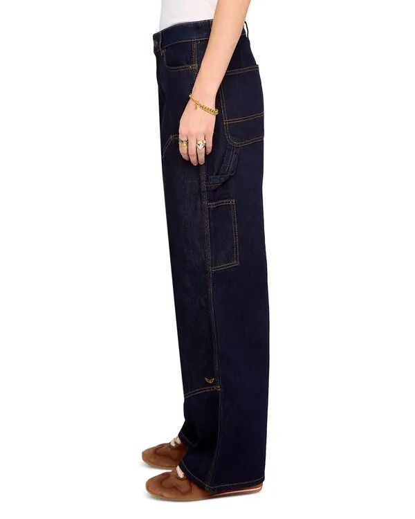 Zadig&Voltaire Perya Mid Rise Straight Leg Jeans