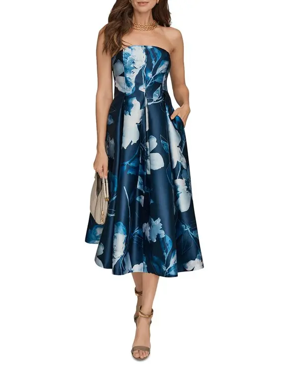 Donna Karan New York Strapless Midi Dress
