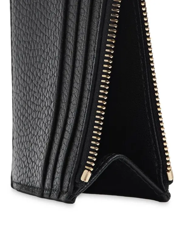 Valentino Garavani Rockstud Leather Card Case - Black