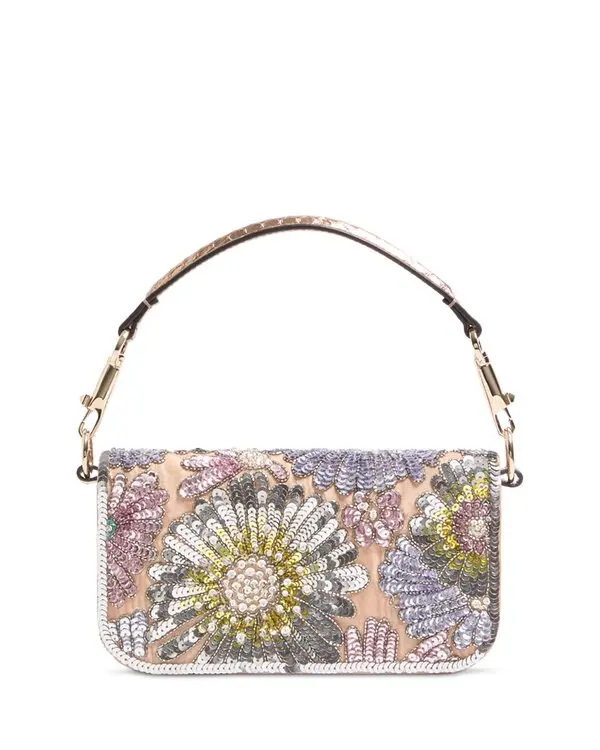Valentino Garavani Small Vlogo Embroidered Shoulder Bag