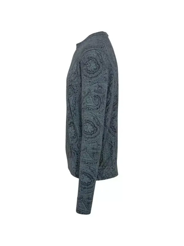 Etro Paisley Crew-neck Sweater - Blue
