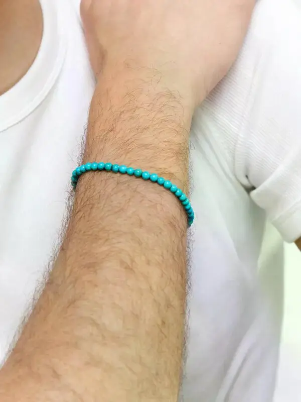 Mateo 4mm Turquoise Bracelet