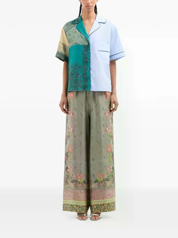PIERRE-LOUIS MASCIA Alorhi Patchwork Shirt