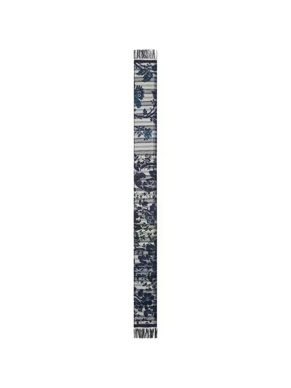 PIERRE-LOUIS MASCIA Floral Scarf - Blue