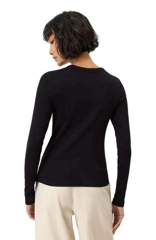 PACT Perfect Rib Layering Long Sleeve - Black