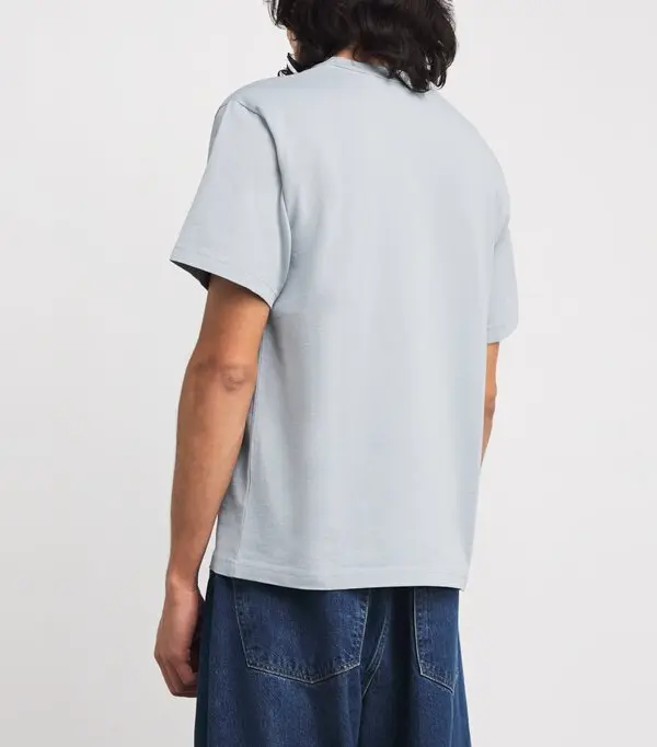 SUNFLOWER Cotton Logo T-shirt - Blue