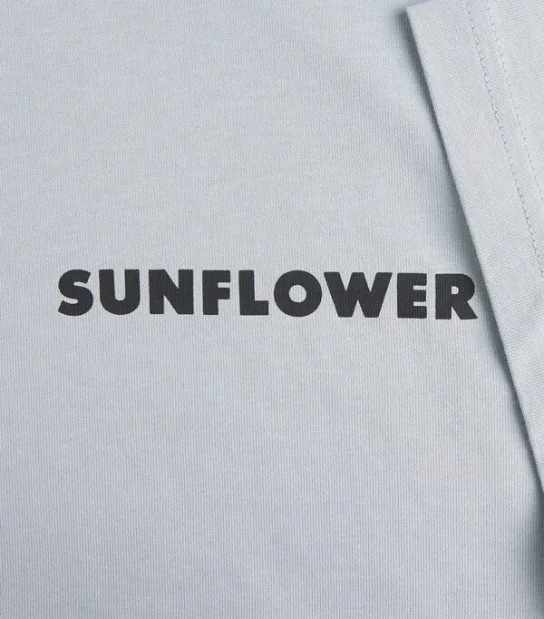 SUNFLOWER Cotton Logo T-shirt - Blue