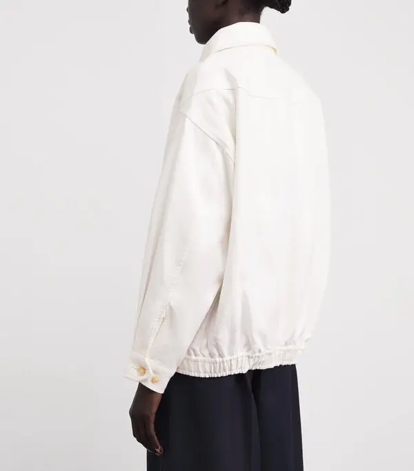 Polo Ralph Lauren Twill Polo Pony Bomber Jacket - Ivory
