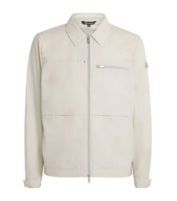 Moose Knuckles Collared Track Jacket - White