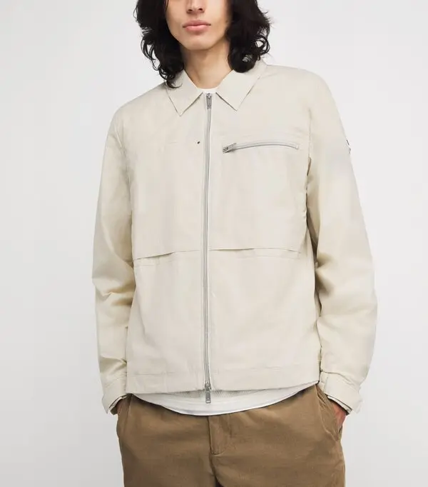 Moose Knuckles Collared Track Jacket - White