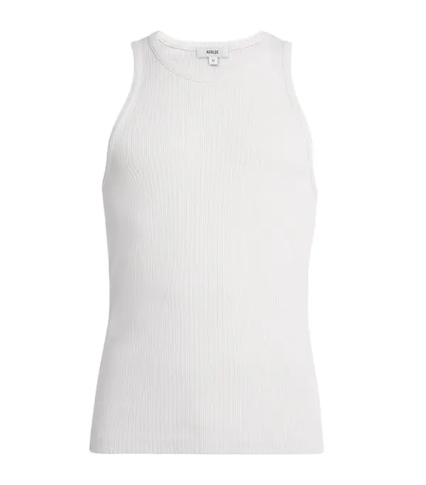 AGOLDE Ribbed Viggo Tank Top - Grey