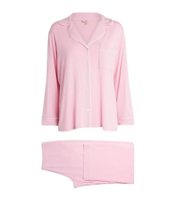Eberjey Valentines Day Gisele Long Pyjama Set - Pink