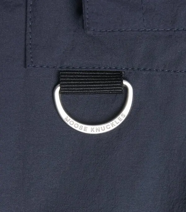 Moose Knuckles Courville Crinkle Bomber Jacket - Navy