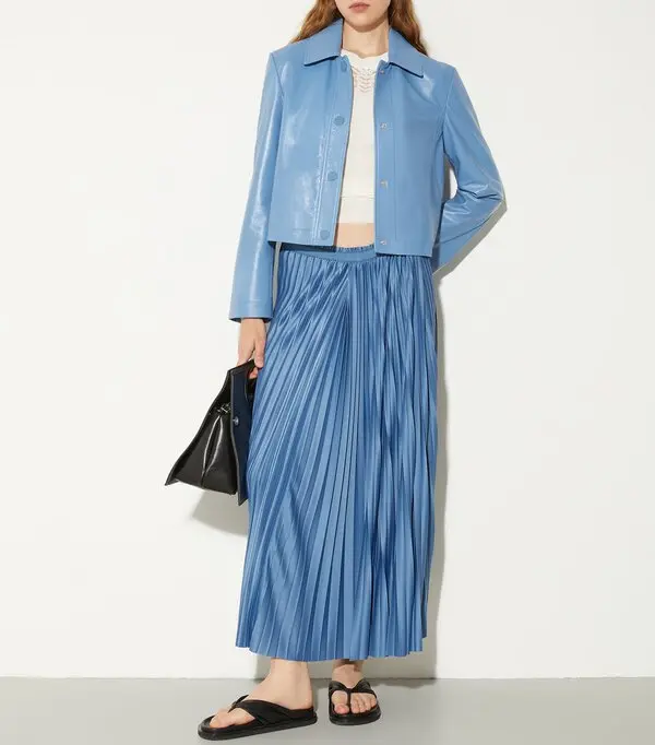 Max & Co. Jersey Pleated Maxi Skirt