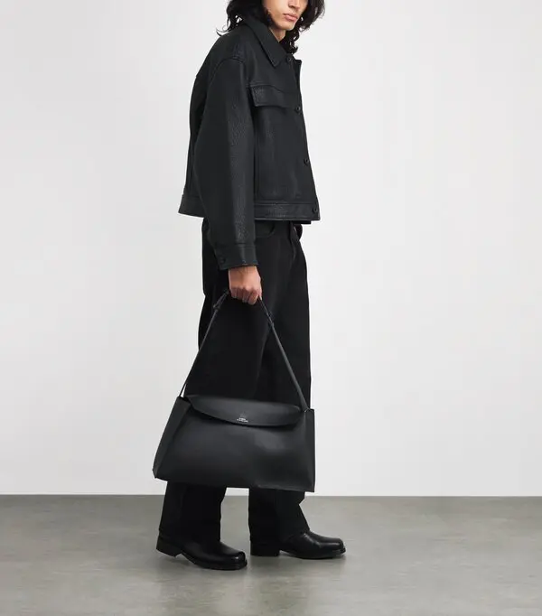 Studio Nicholson Oversized Doyard Leather Jacket