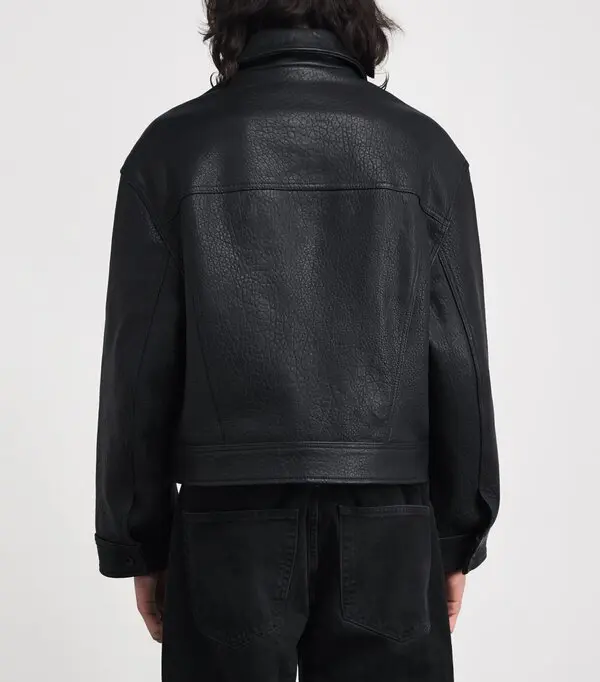 Studio Nicholson Oversized Doyard Leather Jacket