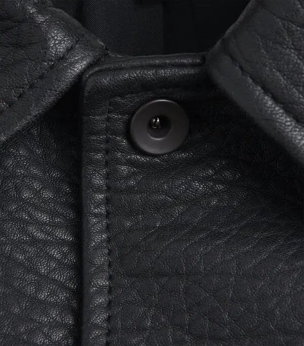 Studio Nicholson Oversized Doyard Leather Jacket