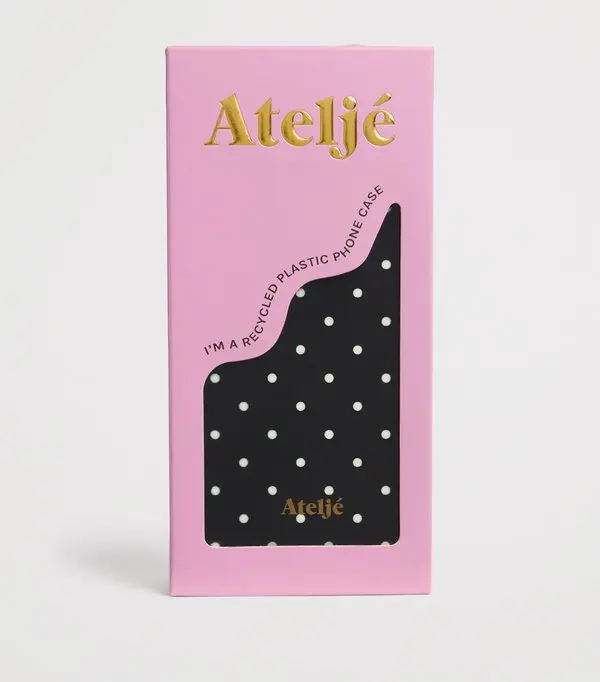 ATELJE Recycled Polka-dot Iphone 17 Pro Case - Black