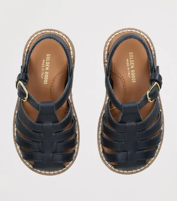 GOLDEN GOOSE Leather Maxime Sandals