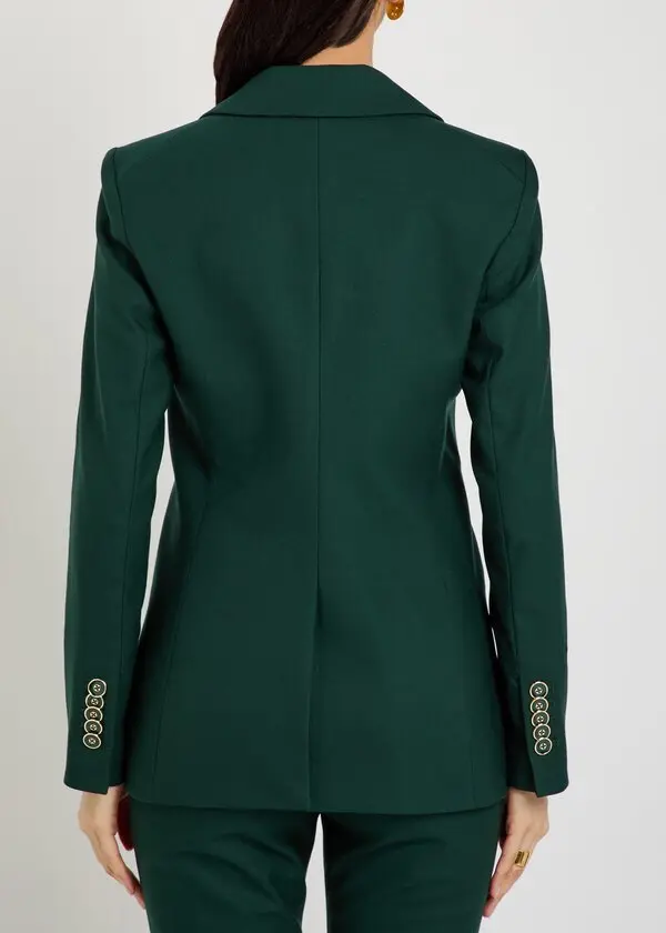 Veronica Beard Amos Double-breasted Blazer - Dark Green