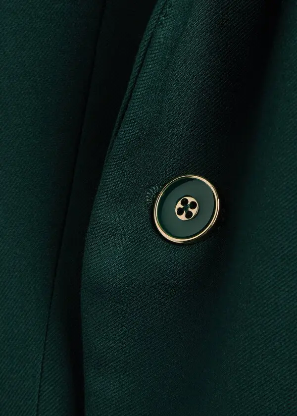 Veronica Beard Amos Double-breasted Blazer - Dark Green