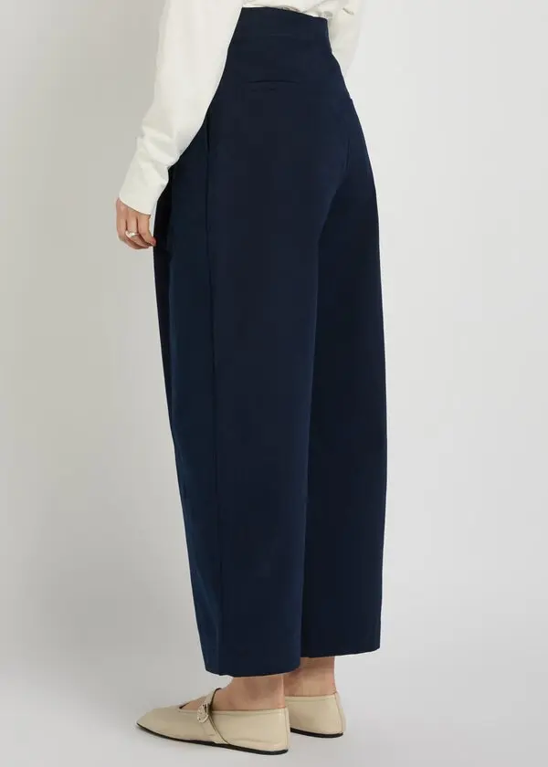 Studio Nicholson Peached Wide-leg Cotton-twill Trousers