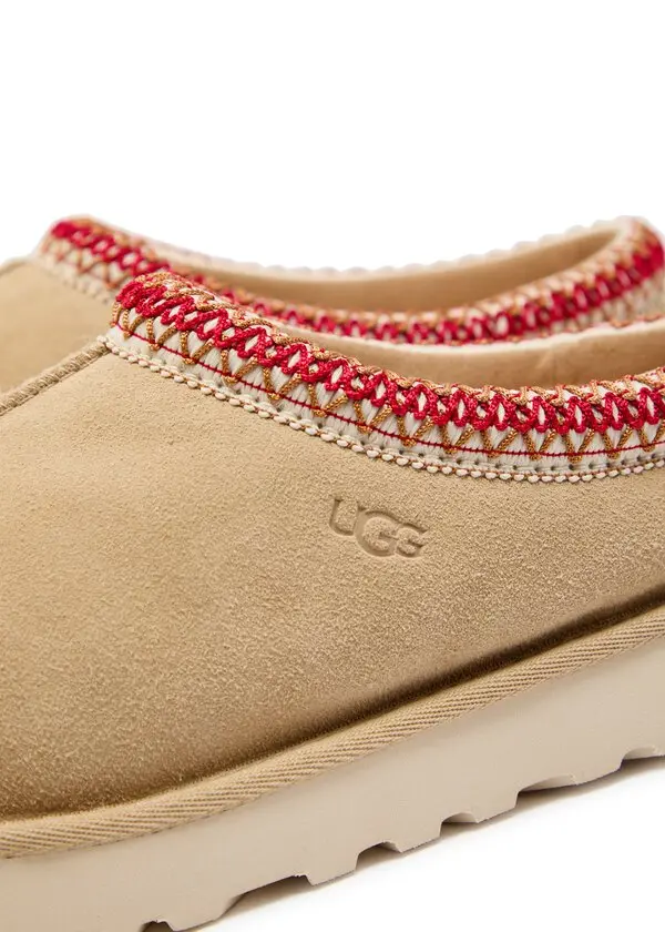 UGG Tasman Ii Suede Flatform Slippers - Beige