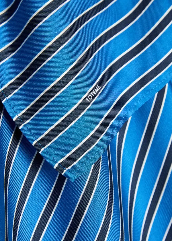 TOTEME Striped Silk Scarf